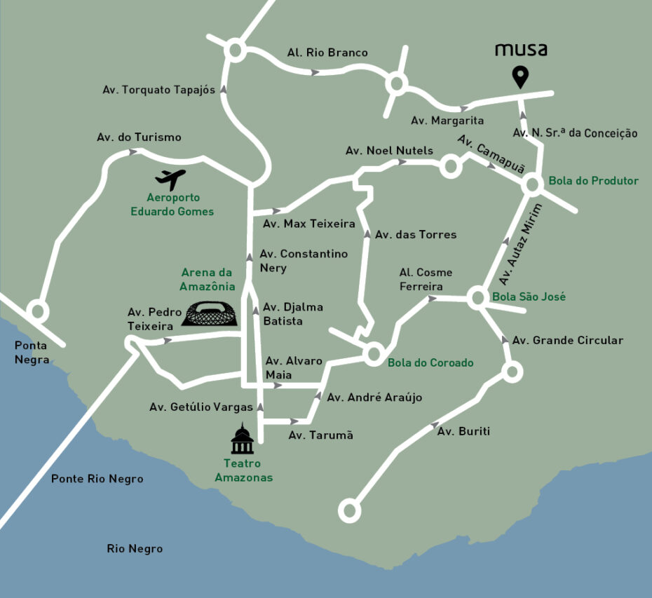 Localização – MUSA – Museu da Amazônia